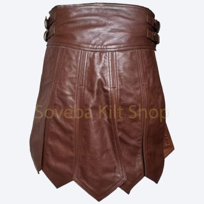Barbarian Leather Kilt Skirt | Greek Roman Gladiator War Ancient ...