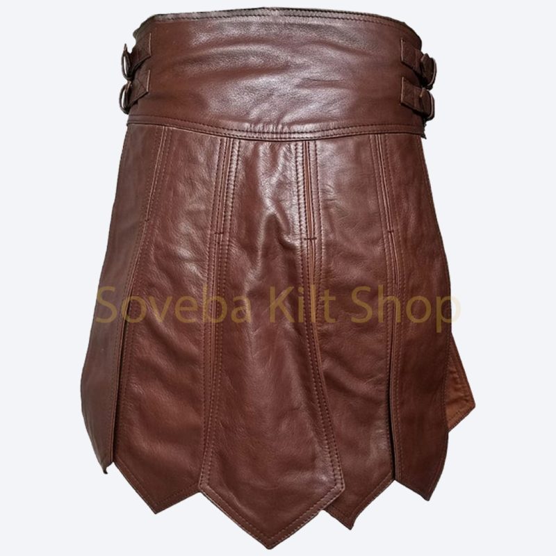 Barbarian Leather Kilt Skirt | Greek Roman Gladiator War Ancient ...