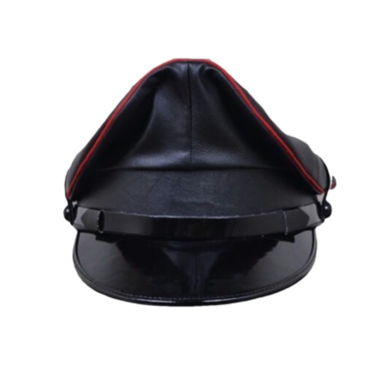Leather Muir Cap | Buy Leather Cop And Police Muir Caps