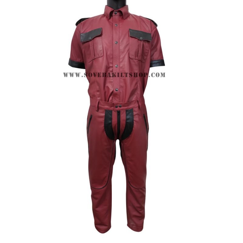 Club Wear Leather Uniform For Men | Police Style Uniform