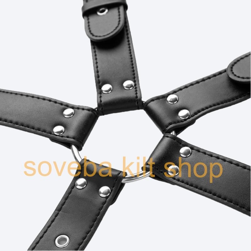 Mens Leather Body Harness - Leather Made Body Harness