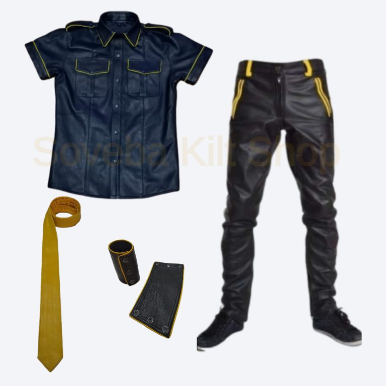 Leather Police Uniform For Men | High Standard Style