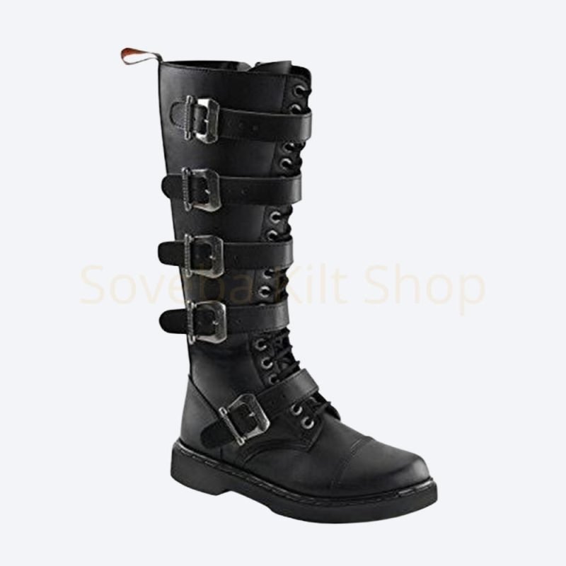 Men Full Calf Black Leather Boot | Genuine Leather Boots