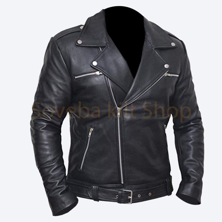 The Walking Dead Negan Black Leather Jacket | Negan Leather Jacket