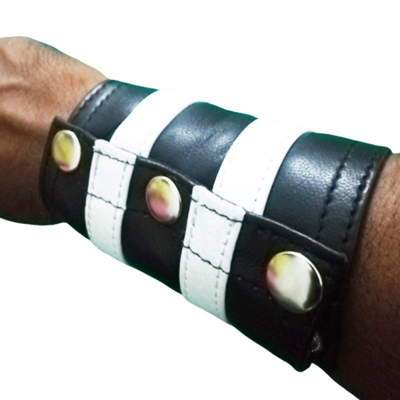 Mens Leather Wrist Bands - Uniform Wrist Bands - Soveba Kilt Shop